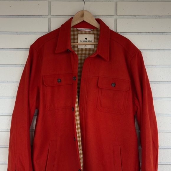 The Normal Brand | Jackets & Coats | The Normal Brand Mens Vibrant Red ...